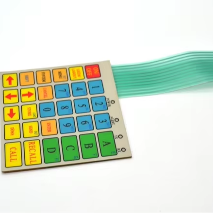 Keypad Keyboard Matrix Ffc Pcb Waterproof Graphic Overlay Silicone ...