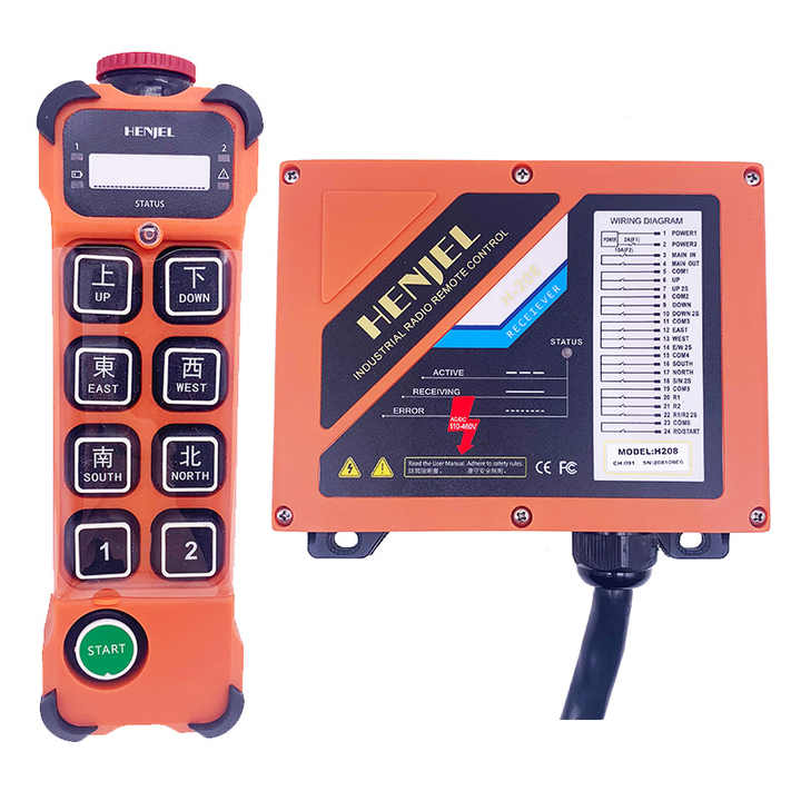 Henjel H208 Industrial Radio Remote Control - Double Speed