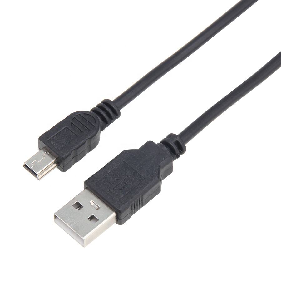 Black 1m Mini USB Cable for Sony Playstation 3 PS3 Controller