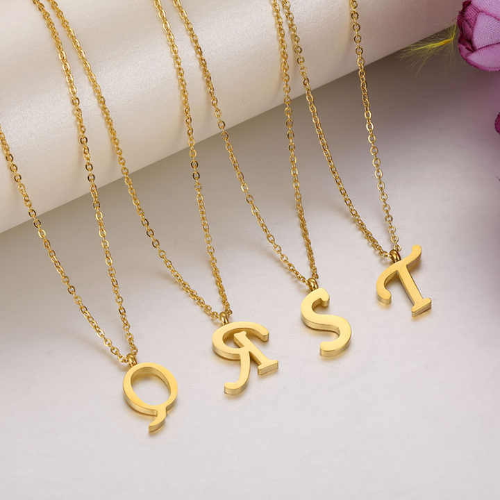 XR Jewelry - New Initials Stainless Steel Letter R Pendant