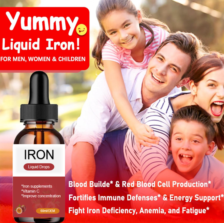 OEM Pediatric Drops Liquid Iron Supplement for Infants, Toddlers & Kids ...