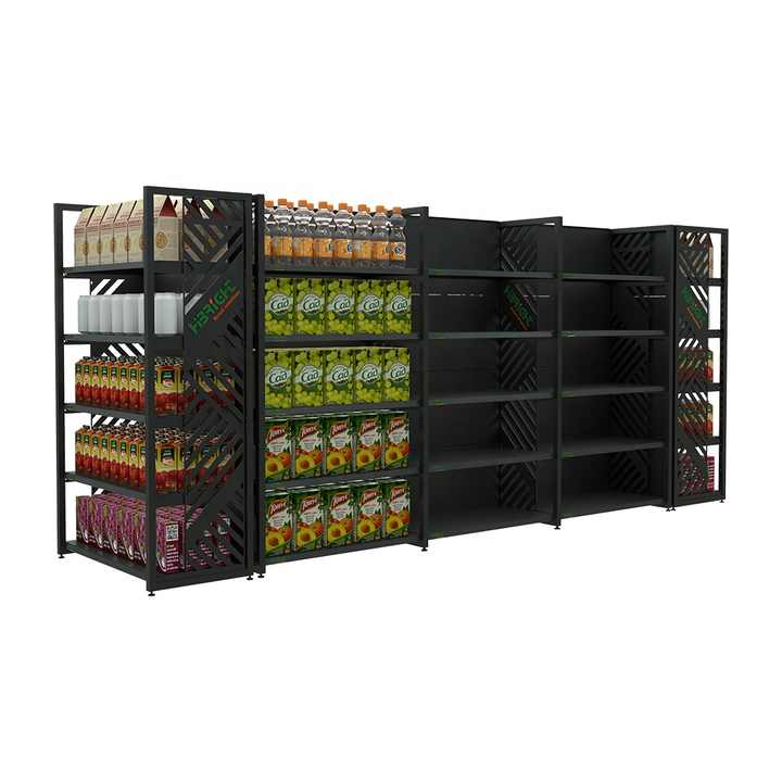 Highbright Customized Slatwall Back Panel Display Rack Grocery Store ...