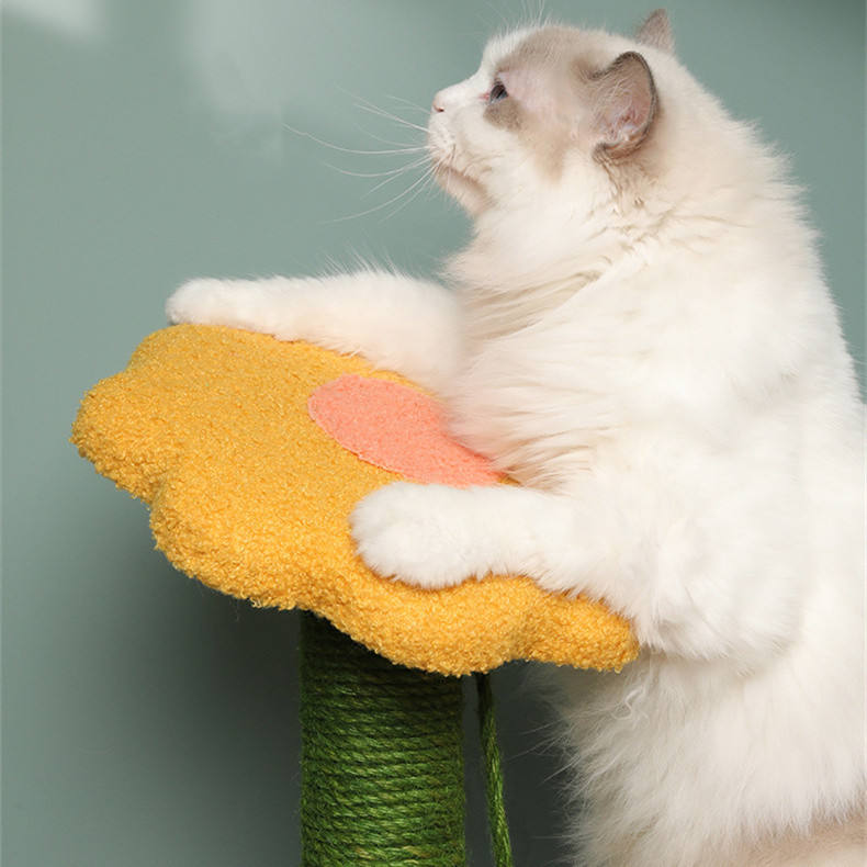 Cat Scratching Post Sisal Mushroom Cat Scratcher Sunflower Ball Cat ...