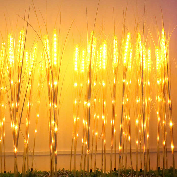 Outdoor Natural LED Wheat Ear Light Christmas Garden Holiday Decoration ...