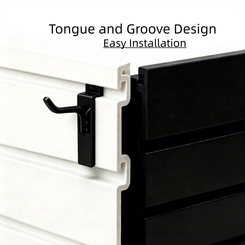 Eco-friendly Heavy Duty PVC Wall Slat Panel Waterproof Garage Storage ...