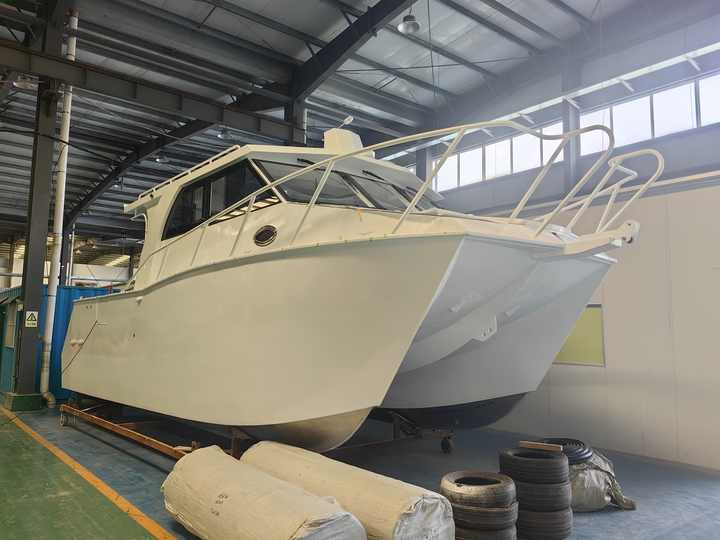 Catamaran Aluminum Boat Cabin Cruiser Fishing Boat Factory in China ...