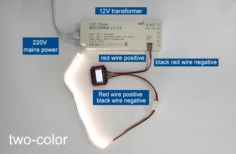 DC12V 3A 36W hand sweep motion sensor switch single/double color smart ...