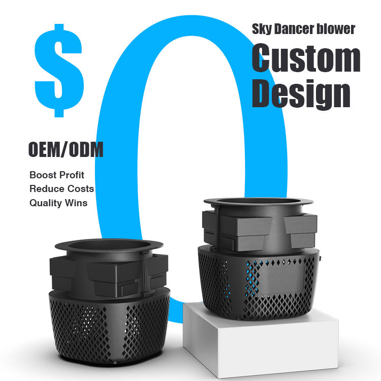 50W Industrial Grade Battery-Powered Sky Dancer Inflatable Blower Fan ...