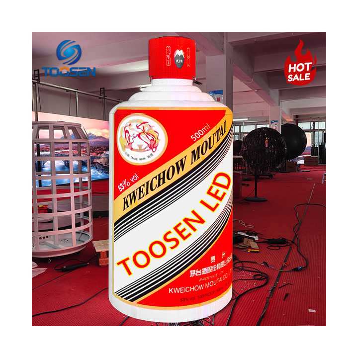 Bottle LED Screen - Flexible Video Advertising Display