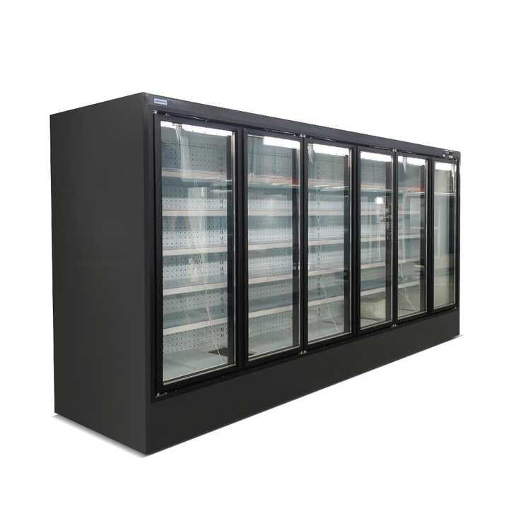 10-door Insulated Glass Walk-in Freezer Cooler for Beer Display