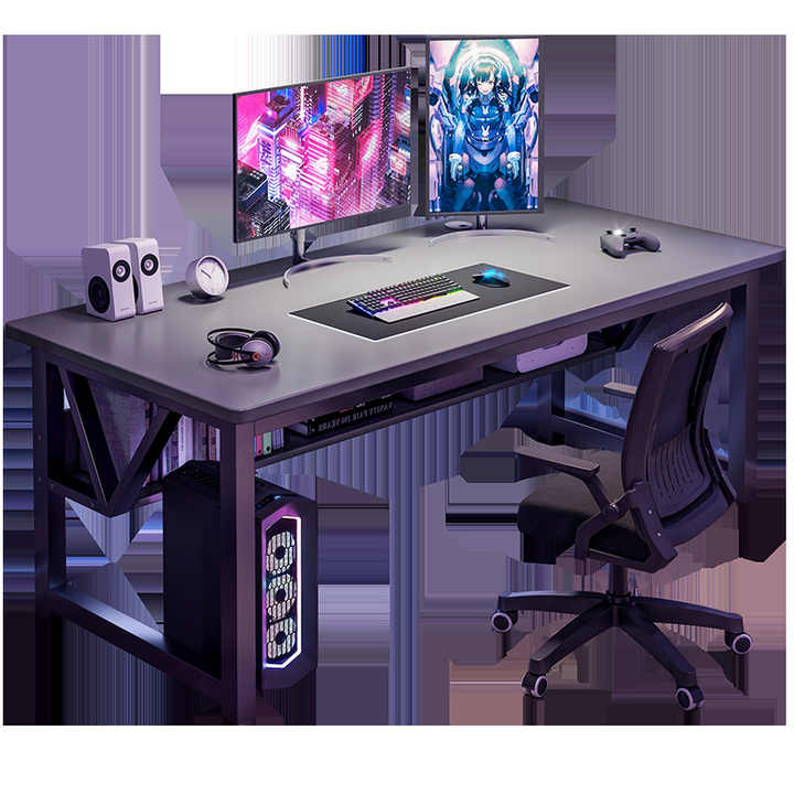 Modern Steel Racing Gamer Desk - Ideal for Gaming & Office