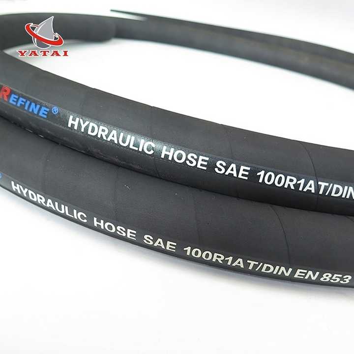 Renovl SAE 100 R1 R2 1sn 2sn Black EPDM Rubber Air Intake Exhaust Brake Hose High Pressure ...
