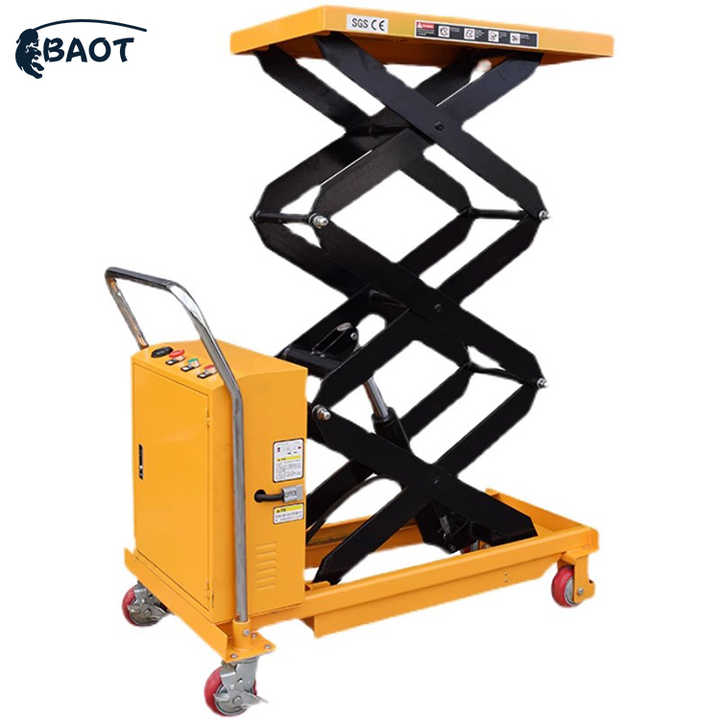 Factory Supply Movable Electric Small Scissor Lift Table Mini Electric ...
