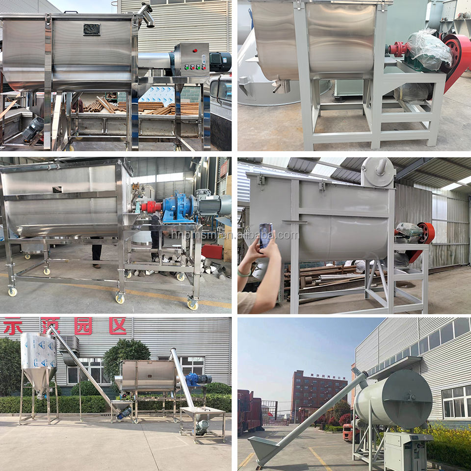 500L Ribbon Blender 1 Ton Starch Sugar Spices Dry Powder Coating Mixer ...