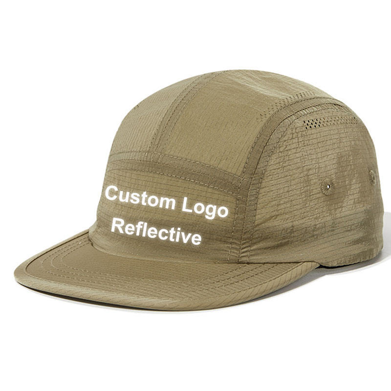 Custom Run Club Reflective Graphic logo Printed Running Hat Camp 5 ...