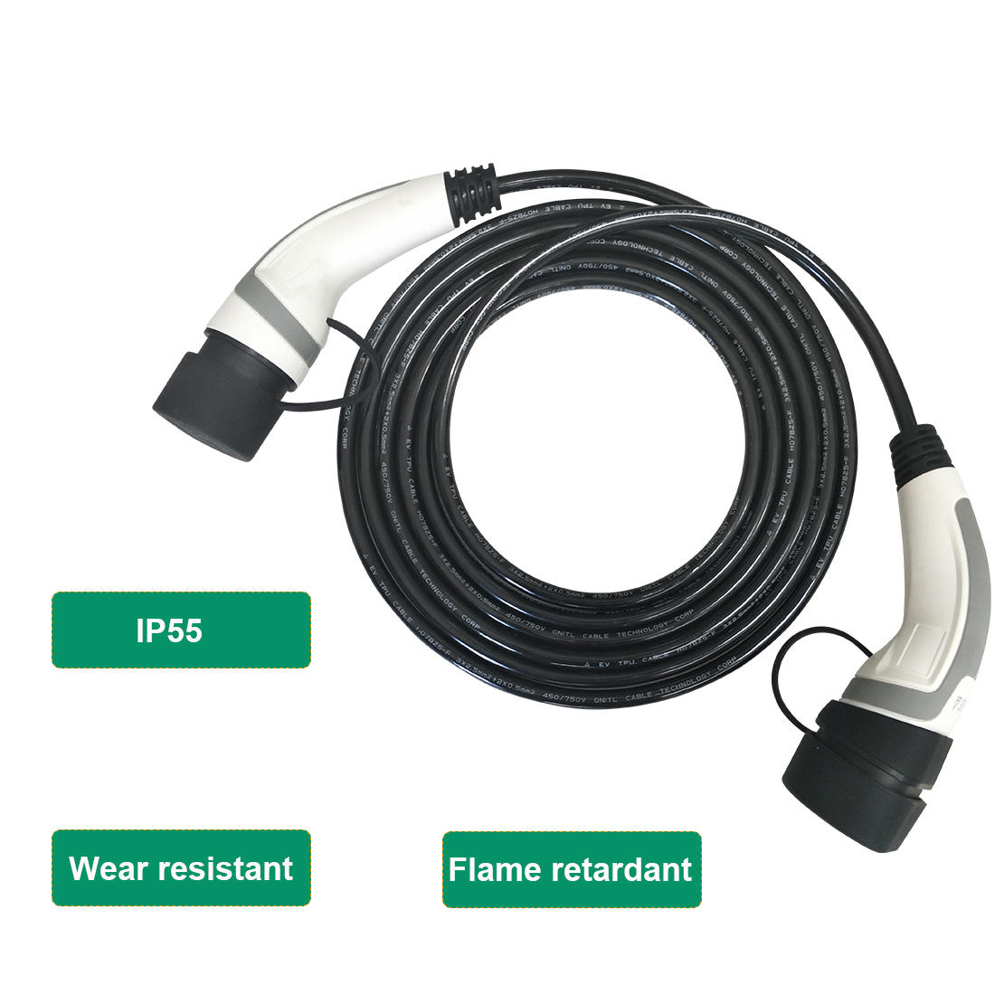 Type1 type 2 to type 2 Electric Vehicle Charger EV Charging Cable 16A ...