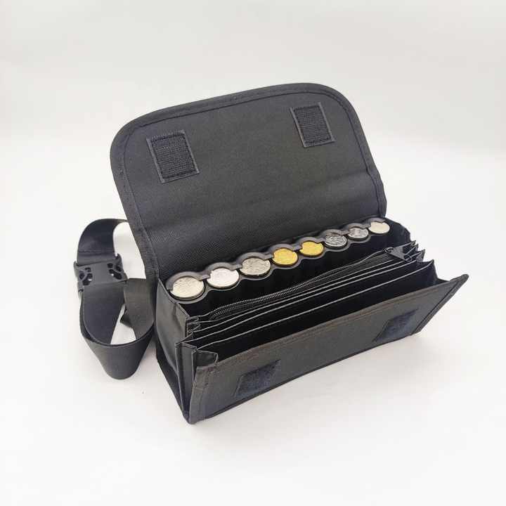 8 Slots Euro Coins Dispenser with Waist Bag - Secure & Convenient