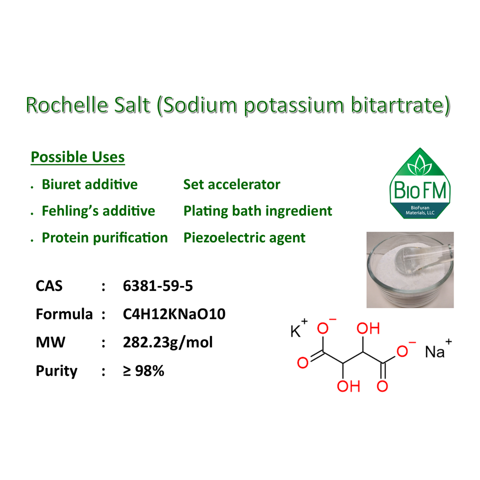 Rochelle salt (Potassium sodium tartrate tetrahydrate)| Alibaba.com