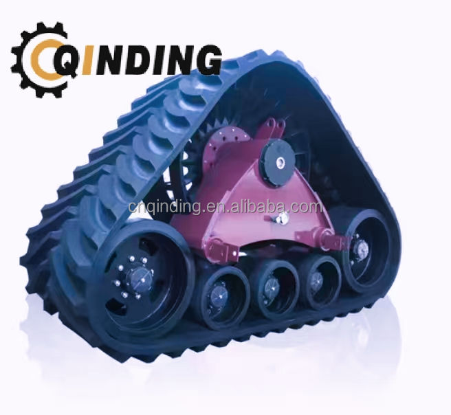 New Triangle Rubber & Steel Crawler Tracks Wheels Assembly Chassis ...
