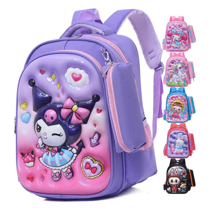 3D Cartoon Character Children'S Backpack Boys Girls Kindergarten ...