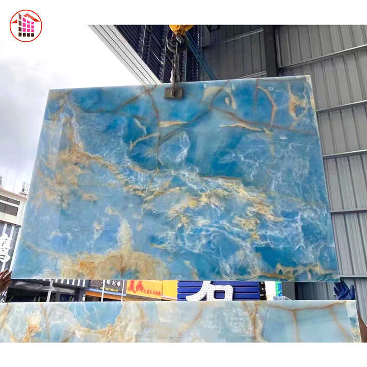 Blue Onyx Marble - Premium Pakistani Stone for Hotels