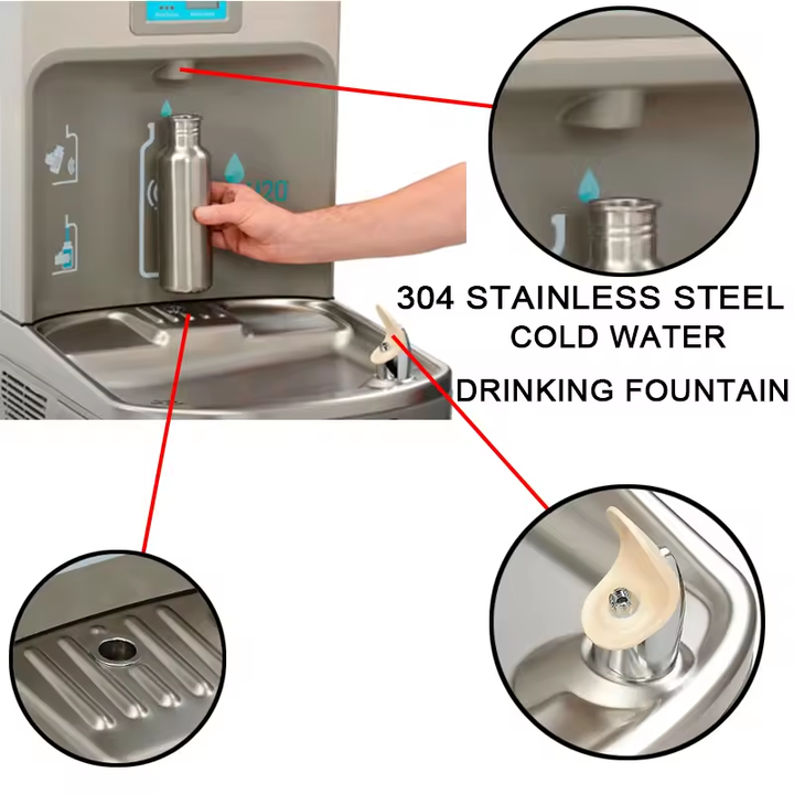 Recessed Wall Mounted Water Cooler - Touchless & Efficient