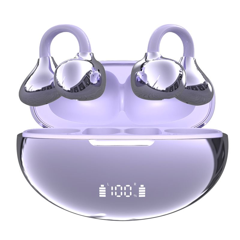 Earphone Nirkabel YYK-Q108 TWS Model Jepit Telinga Terbuka dengan Layar ...