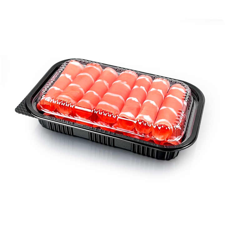 Disposable Beef Mutton Roll Transparent Plastic Packaging Box for Meat ...