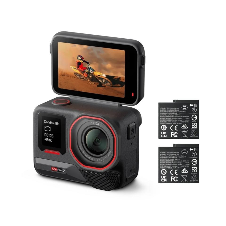 Ace Pro 2 Dual Battery Standard Bundle Camera 4k12m Waterproof Action ...