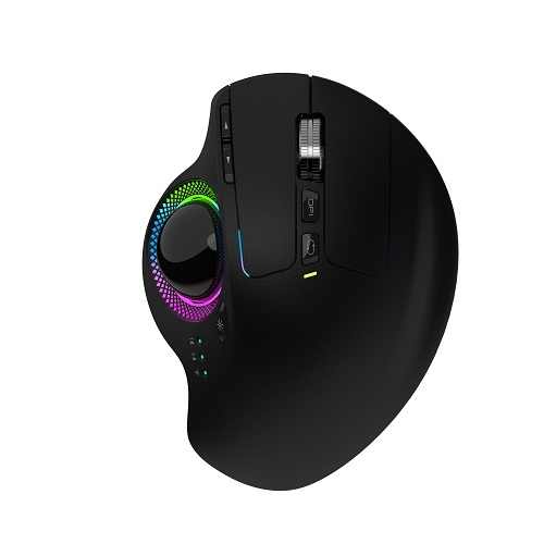RGB Wireless Trackball Mouse Ergonomic Vertical Design Rechargeable ...