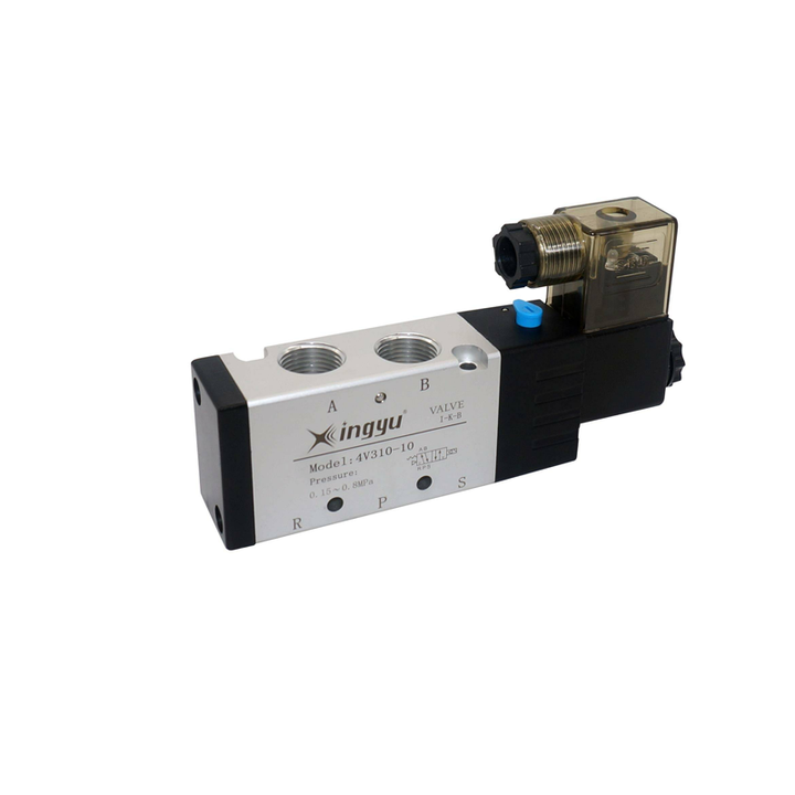 24V SMC Solenoid Valve 1/4'' Single Coil, 2 Position 5 Way, Pneumatic ...
