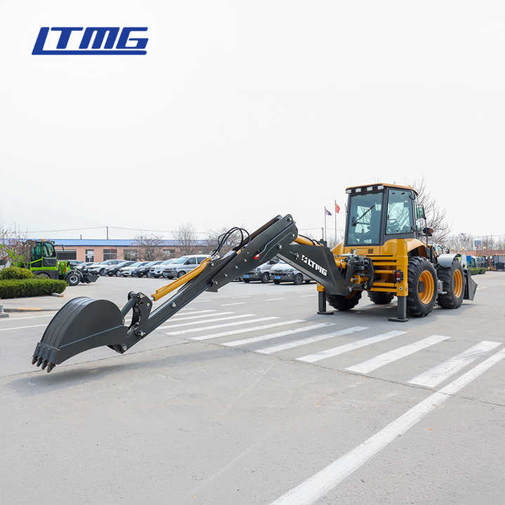 LTMG Front End Loader Excavator Wheeled 4WD Retroexcavadora 2.5 Ton 388H Backhoe Loader with H ...