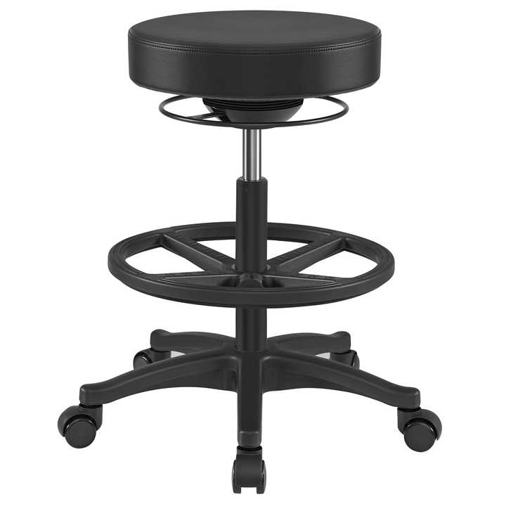 SONGMICS Ergonomic Stool Office Stool Seat and Adjustable Swivel ...