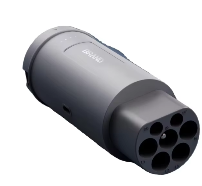 7KW Smart GBT Portable EV Adapter with USB V2L Discharge Adapter Type2 ...