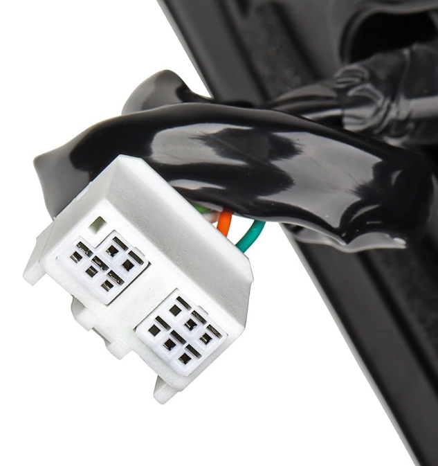 Real Glass White Side Mirror Manual Folding 7-Pin Turn Signal Puddle ...