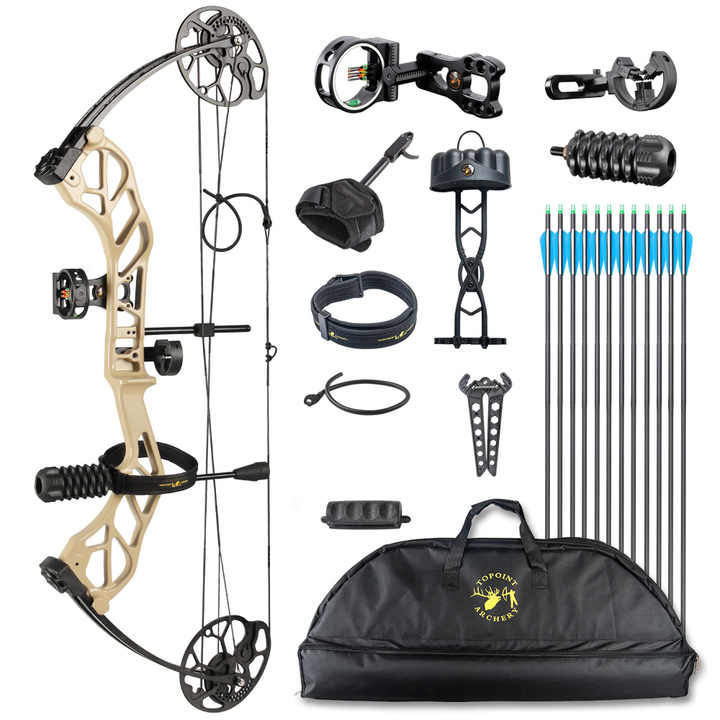 TOPOINT ARCHERY Starting 31 Beginner Compound Bow Hunting Bow And Arrow ...