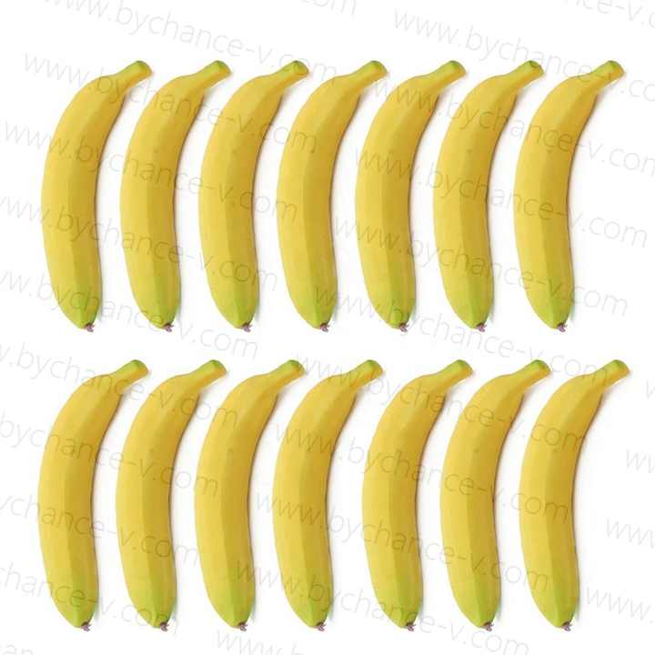 Fake Bananas - Realistic Plastic Bananas for Decor & Props