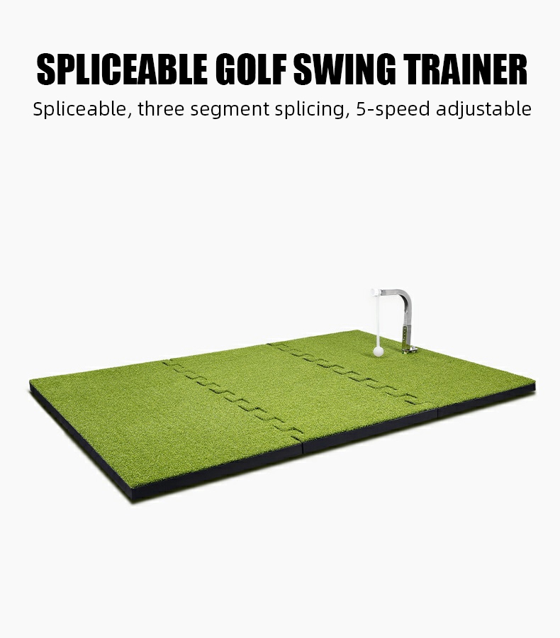PGM HL012 adjust height anti slip golf swing training mat stitching ...