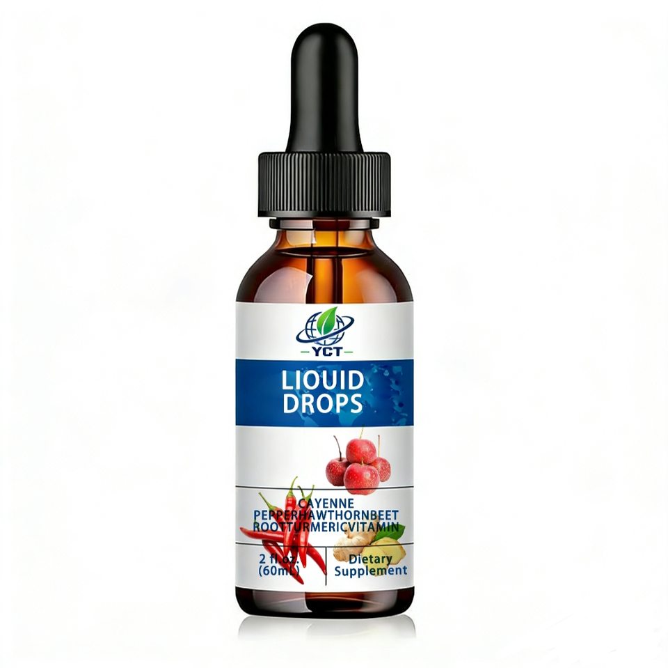 Adult Pepper Drops Supplement Liquid with Hawthorn Berry Beet Root ...