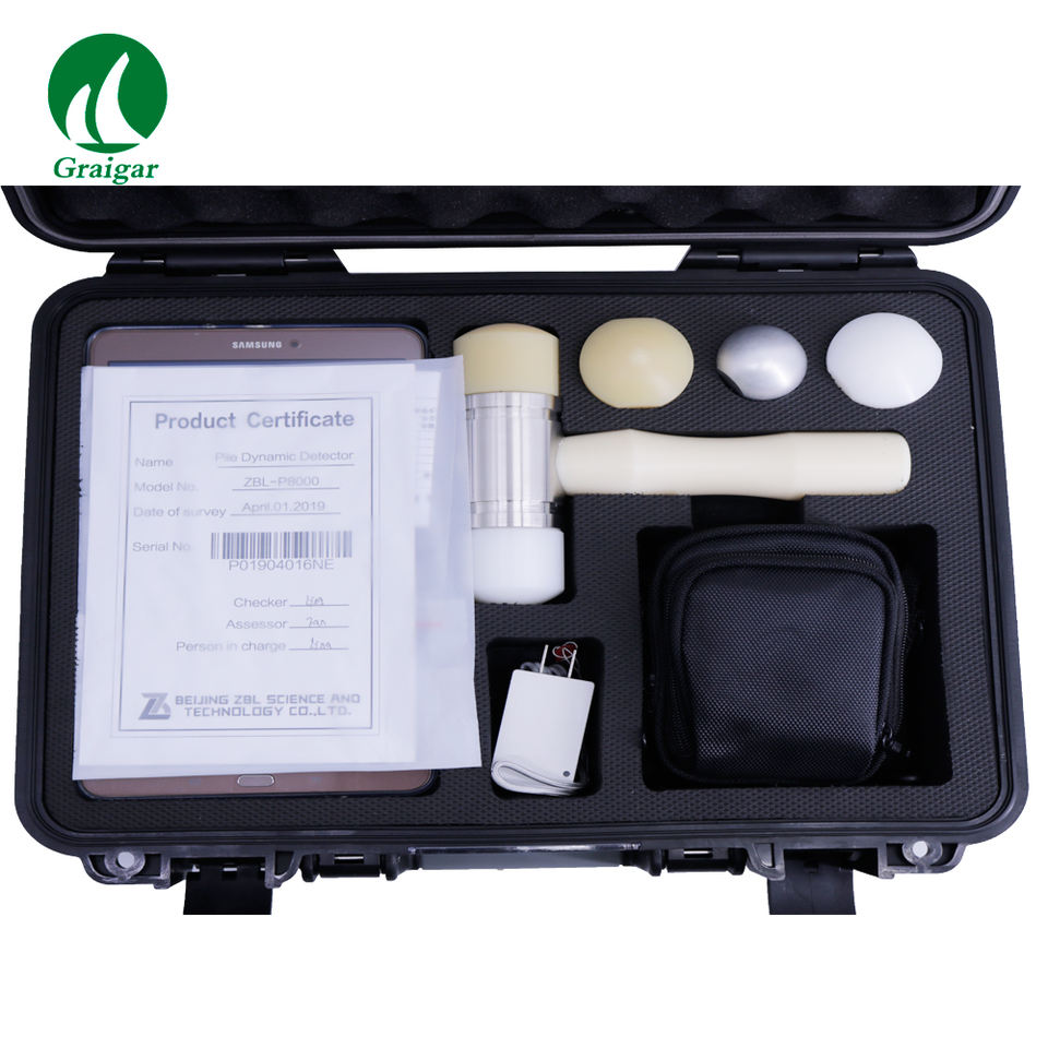 ZBL-P8000 Pile Integrity Test Instrument Sensor Dynamic Foundation Pile ...