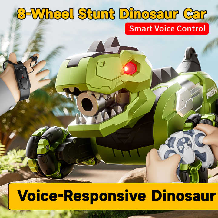 88RC Y12 2.4g Gesture Sensing Remote Control Robot Dinosaur Car Toys 8 Wheels Stunt Rc Car,Voice ...