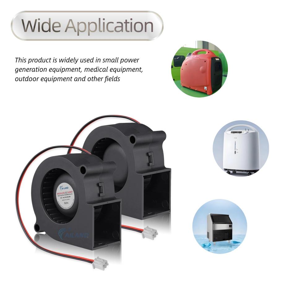 6025mm DC Blower Fan 3000 Rpm 3Inch High Performance Ventilation Fans ...