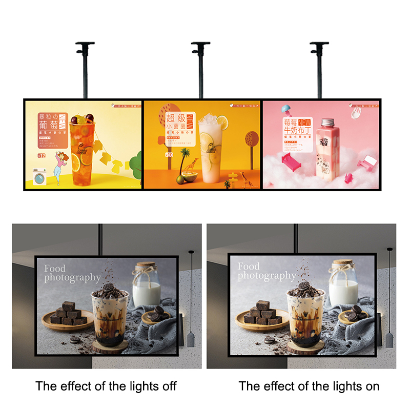 New Slim Snap Frame LED Light Box Light Up Poster Display LED Menu ...