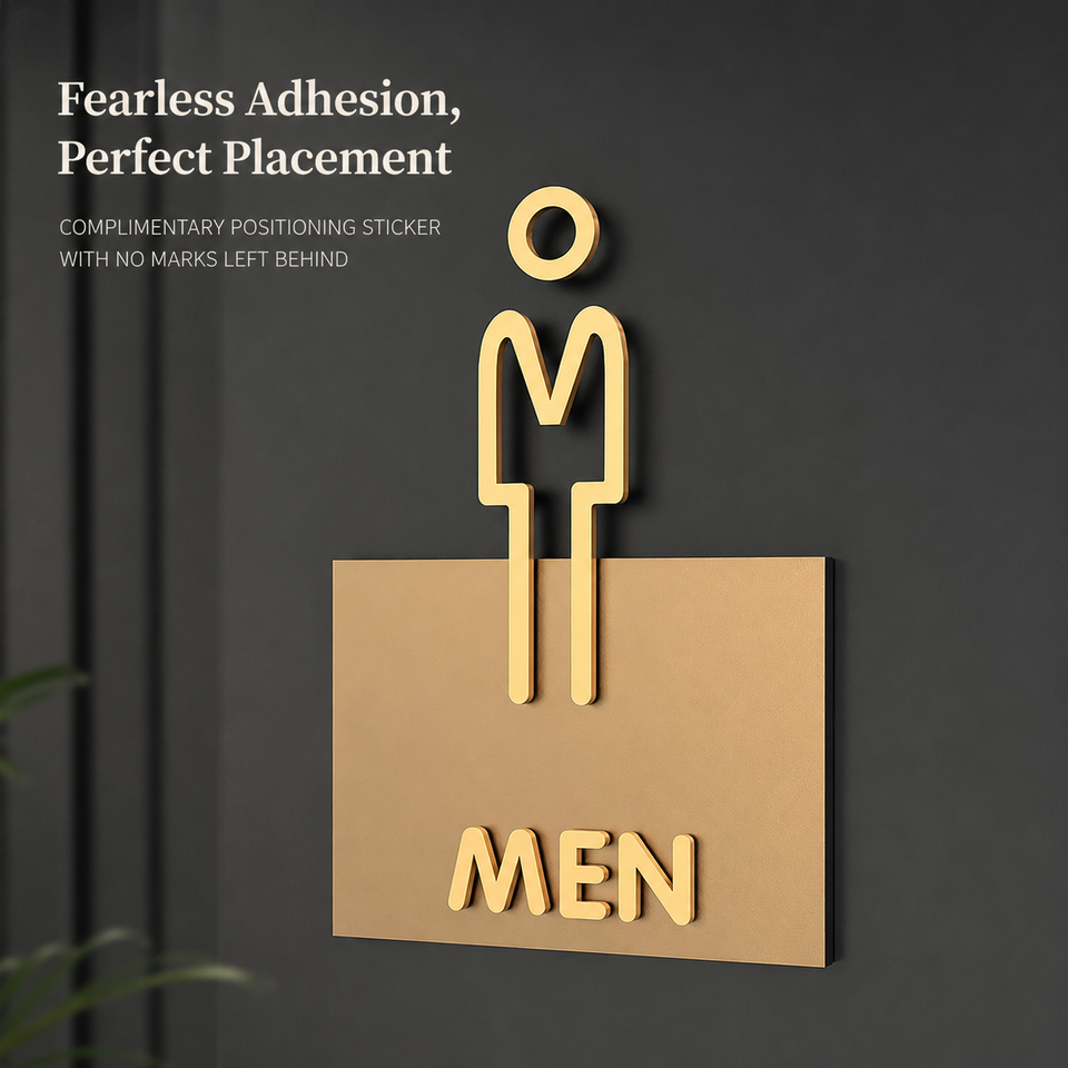 Toilet Signs Shopping Mall Office Buildings Door Plates Reminder ...