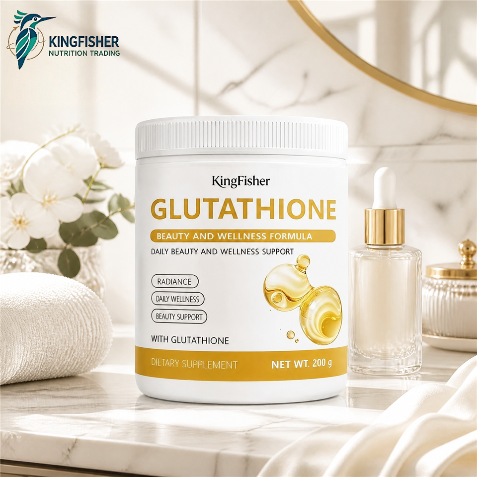 KingFisher OEM L-Glutathione Powder 200g Fine Soluble Formula for Body ...