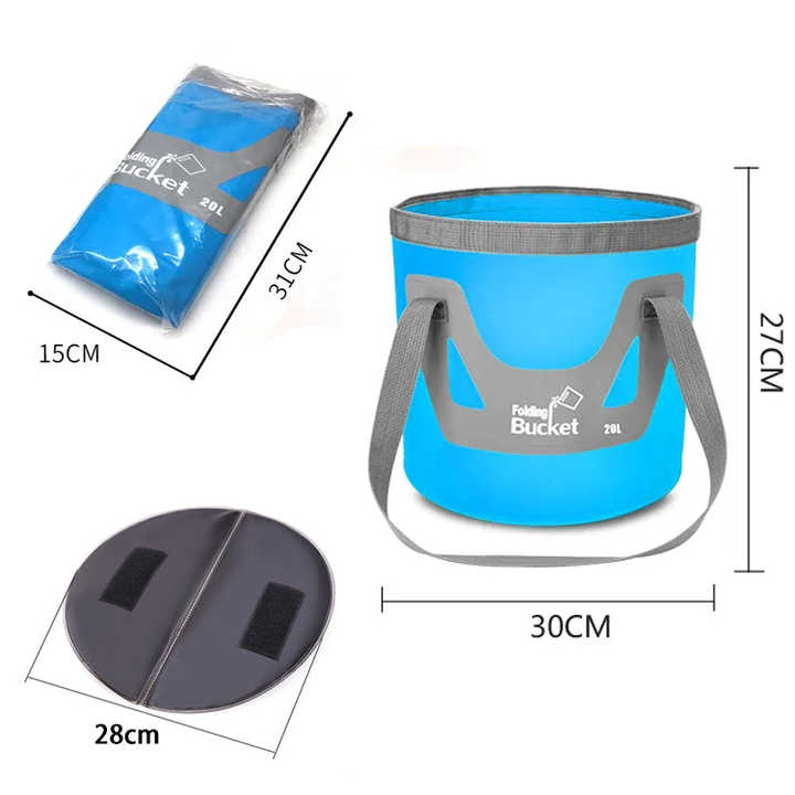 20L Collapsible Water Bucket Folding Bucket Water Storage Container for ...