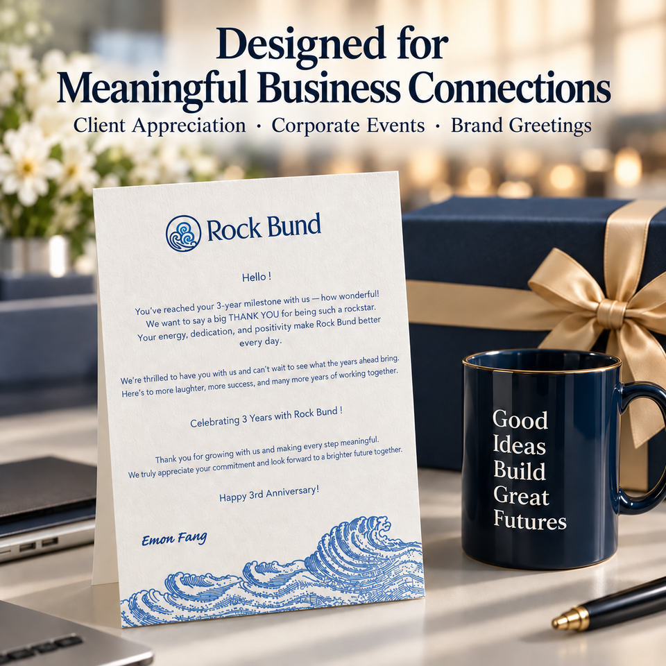 Custom Corporate Greeting Cards Personalized Business Holiday Cards for ...