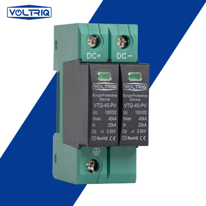 Voltriq Solar PV 20KA-40ka 2P 3P DC 500V 600V 800V 1000V 1500V DPS Surge Arrester Protector ...