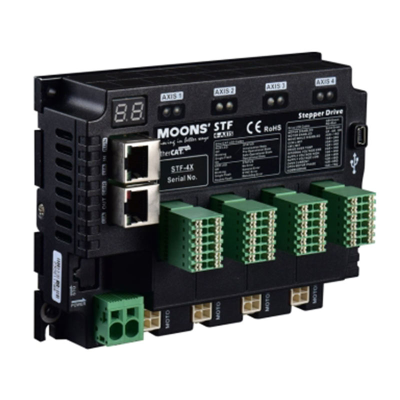 MOONS STF05 Series 4-Axis Stepper Motor Driver EtherCAT One to Four Bus ...