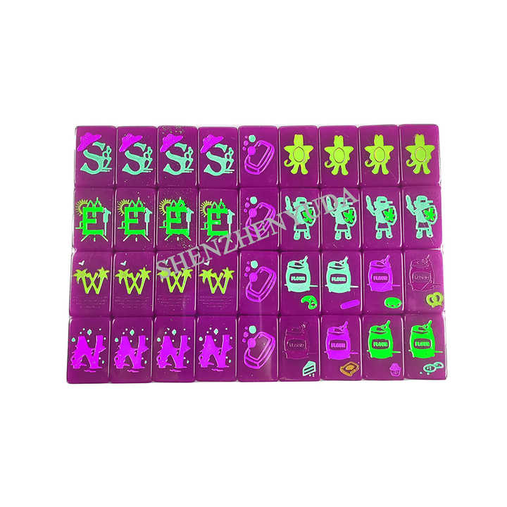 Custom Japanese Mahjong Tiles - Hand Painted Acrylic